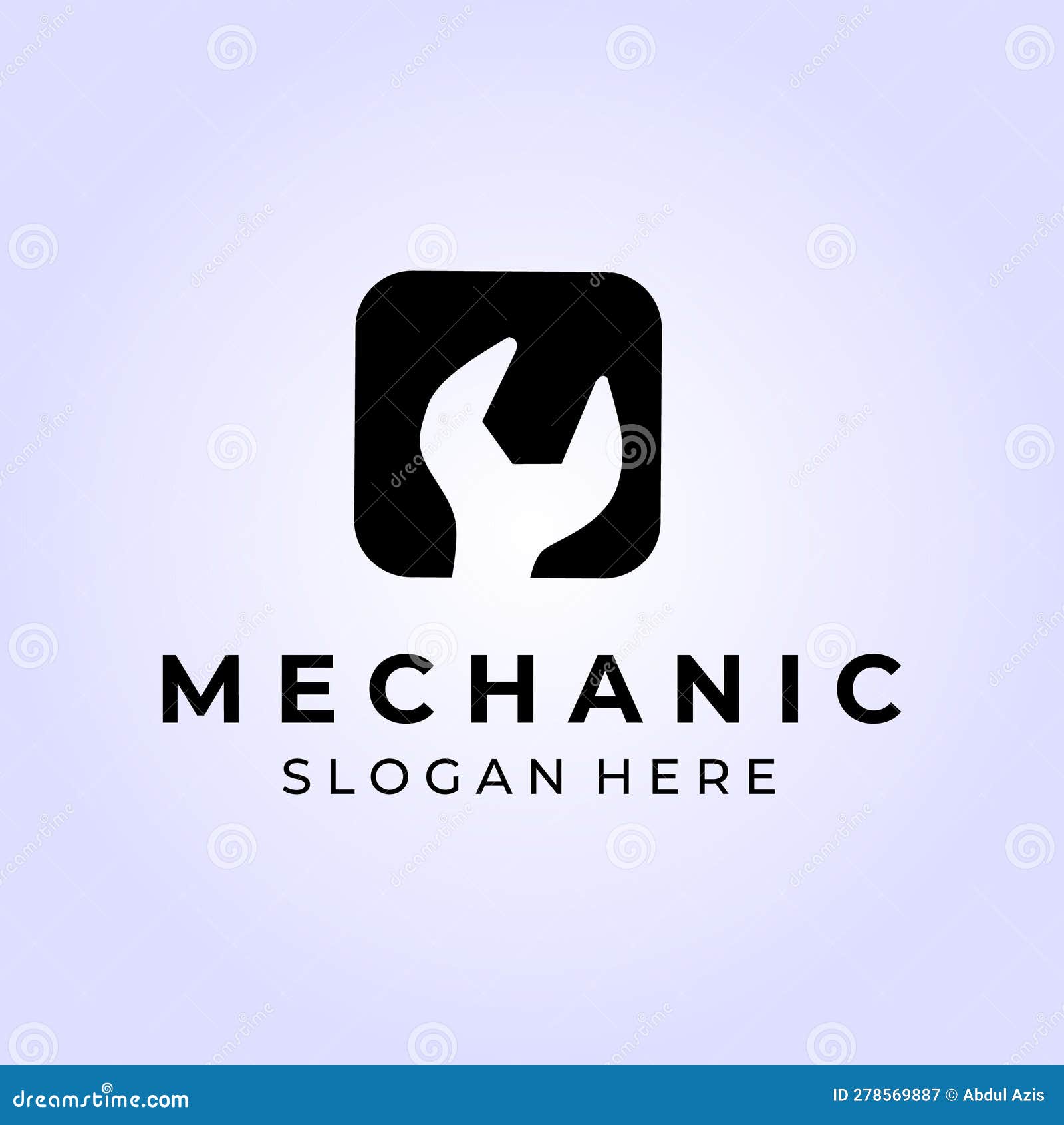 Mechanic Service Badge Logo Vector Design Stock Vector - Illustration ...