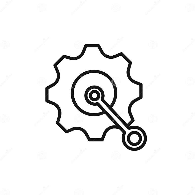 Mechanic Settings Icon Vector Set Collection for Web Stock Illustration ...