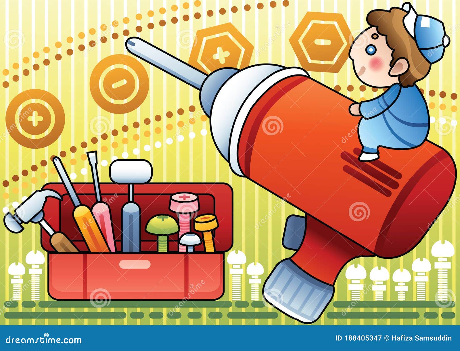 3d Mechanic Sitting On Top Of Question Mark Royalty-Free Illustration ...