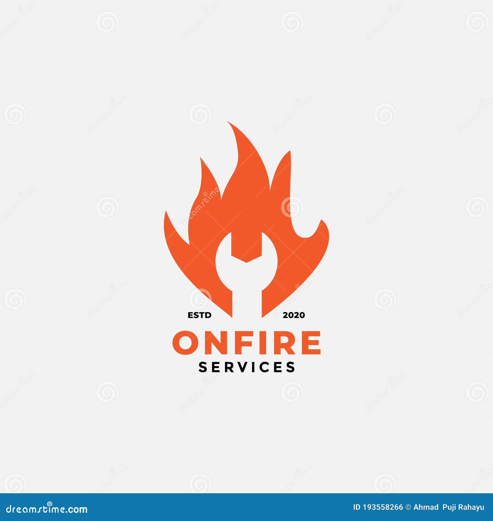 MECHANIC SPIRIT on FIRE LOGO DESIGN Stock Vector - Illustration of ...