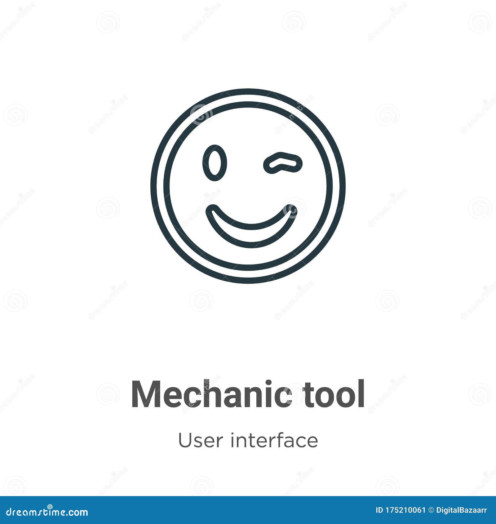 Mechanic Tool Outline Vector Icon. Thin Line Black Mechanic Tool Icon ...