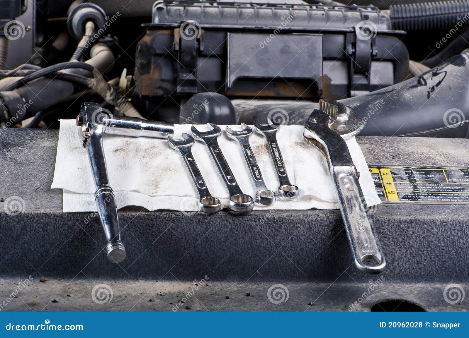 Mechanic Tools Set Royalty-Free Stock Photography | CartoonDealer.com ...