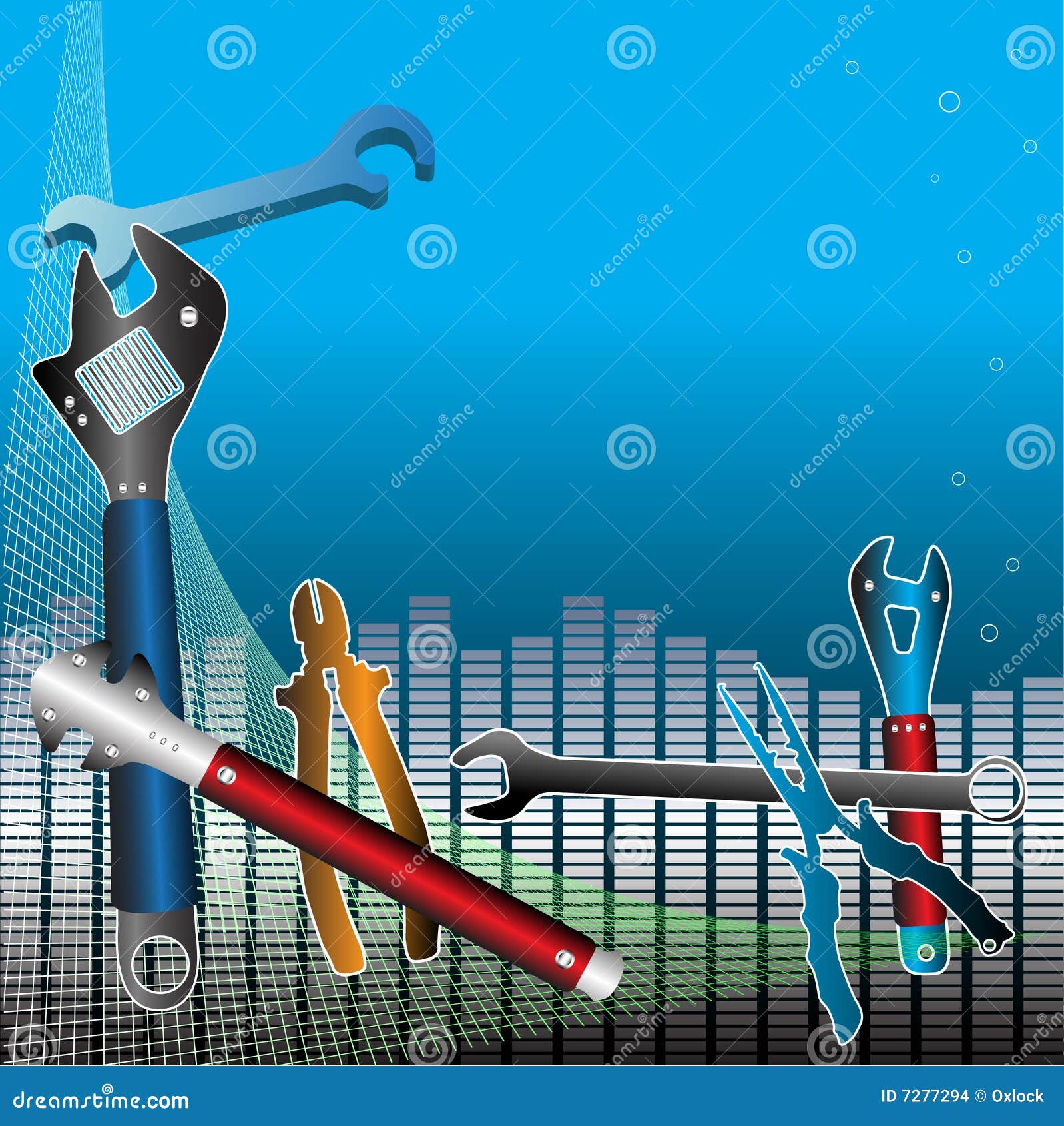 Mechanic tools stock vector. Illustration of construction - 7277294