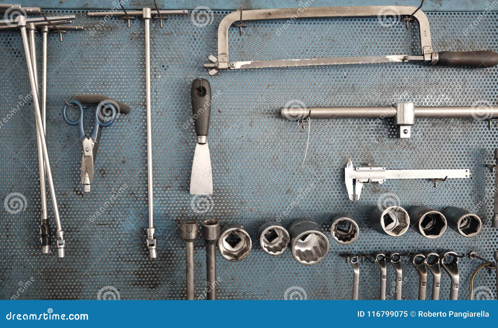 Mechanic tools bench stock image. Image of bench, equipment - 116799075