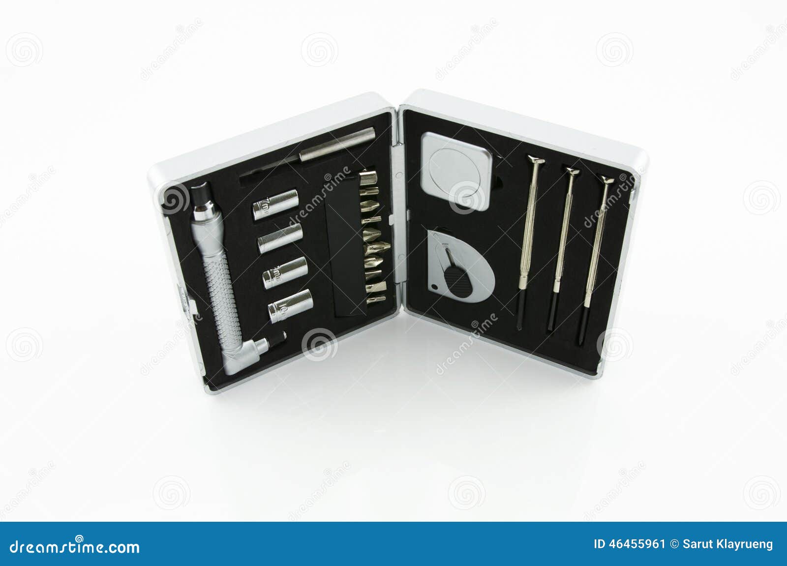 Mechanic Tools on White Background Stock Image - Image of mechanical ...