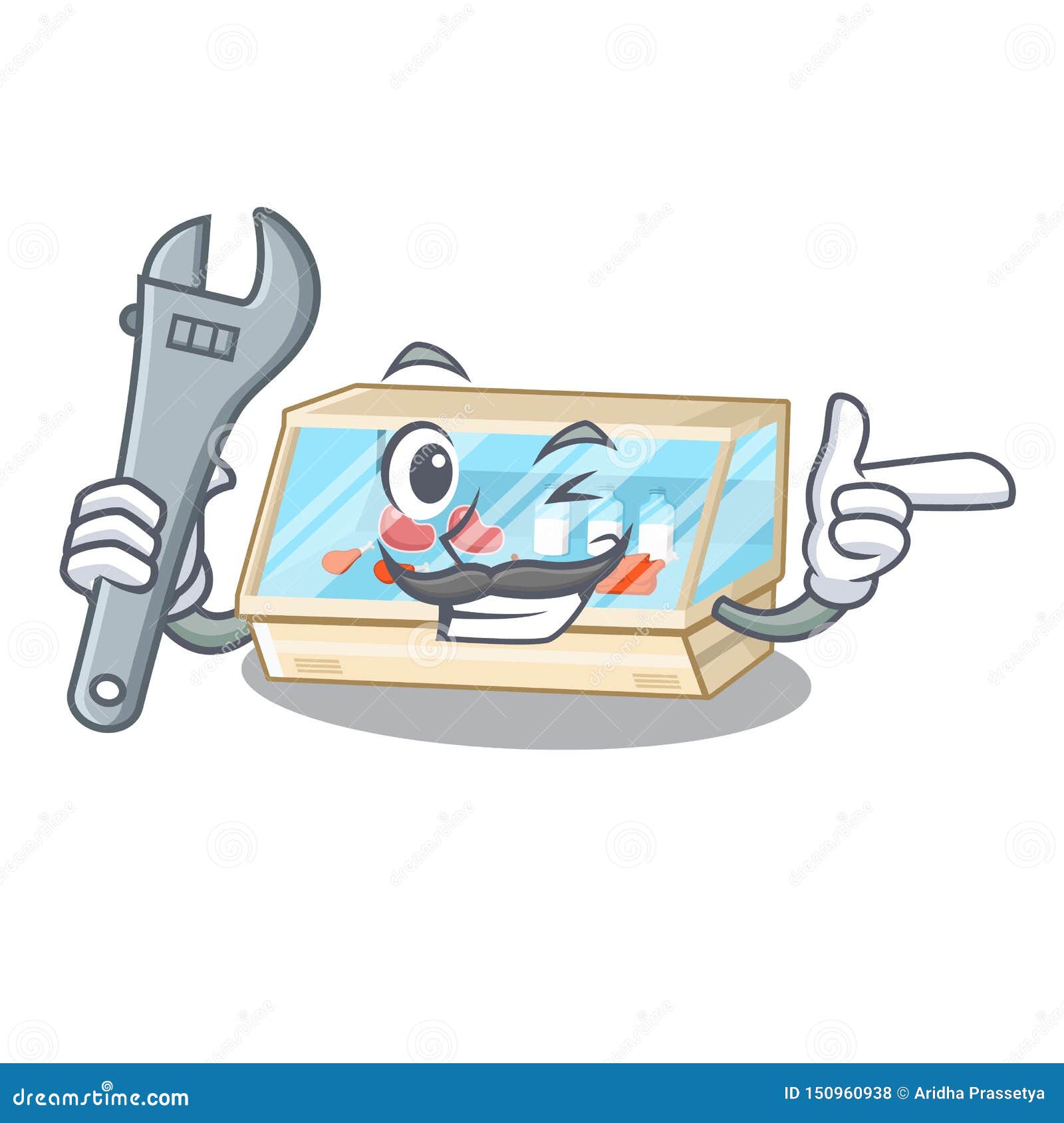 Mechanic Trade Counter in the a Cartoon Stock Vector - Illustration of ...