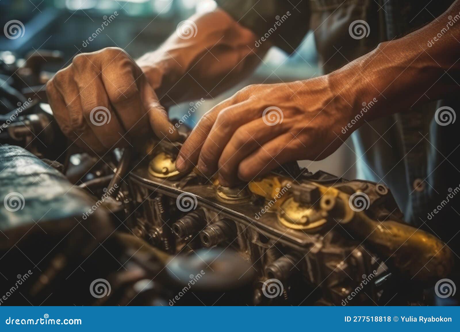 Mechanic Use Wrench. Generate Ai Stock Illustration - Illustration of ...