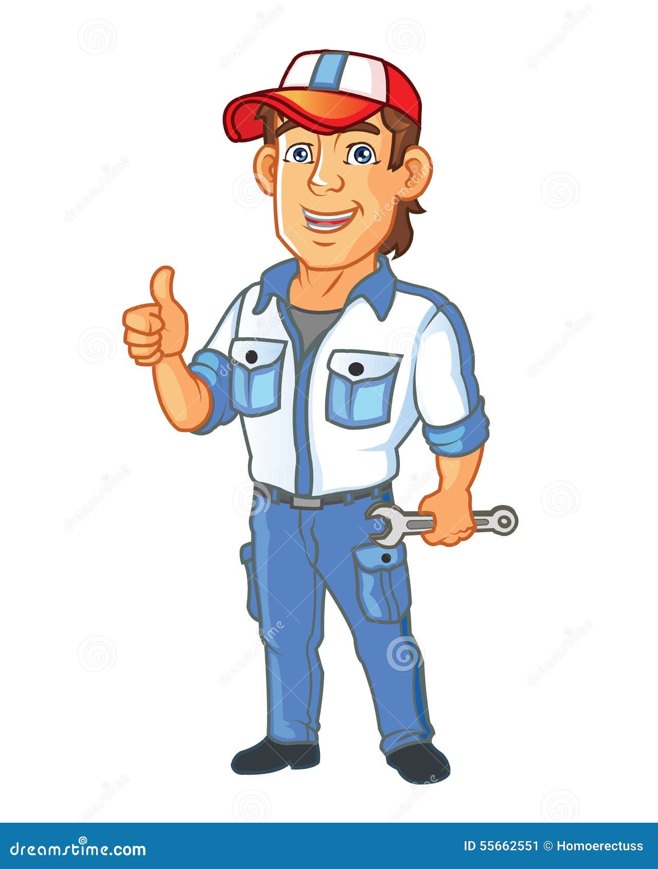 Mechanic stock illustration. Illustration of brand, graphics - 55662551