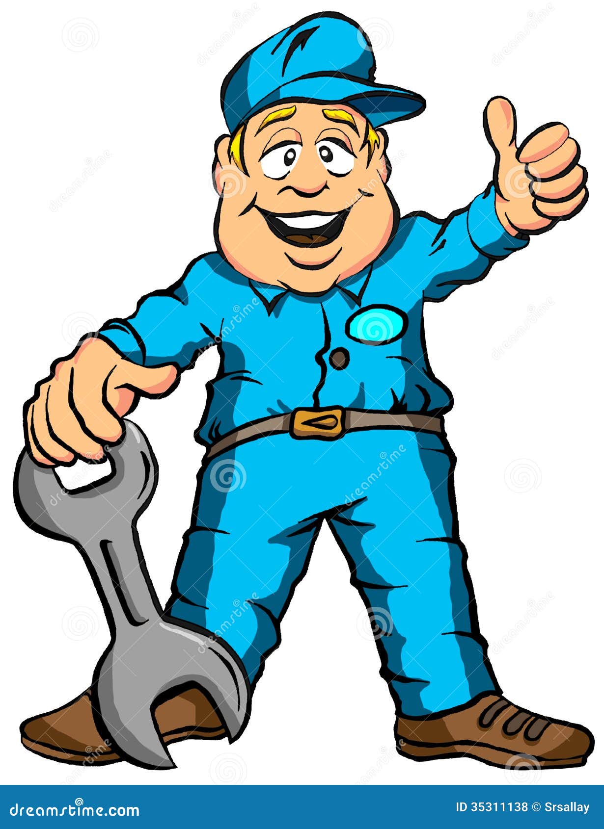 Free cartoon mechanic clipart