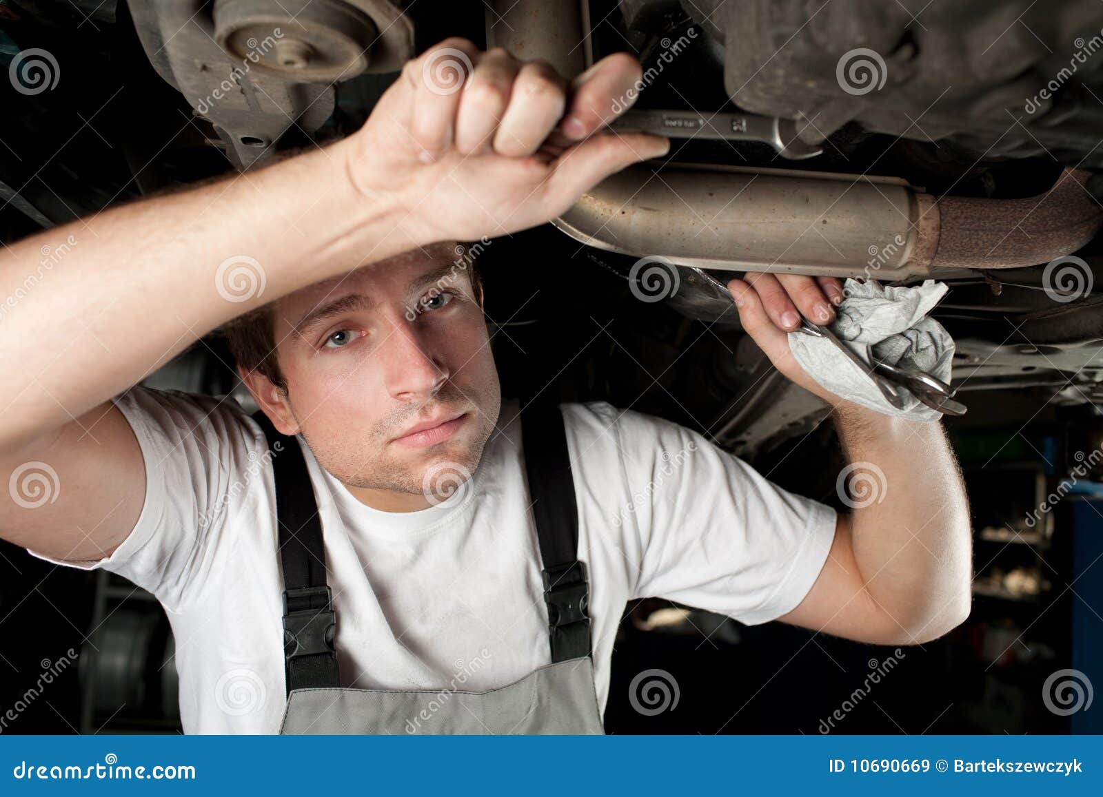 Mechanic at work stock image. Image of work, indoors - 10690669