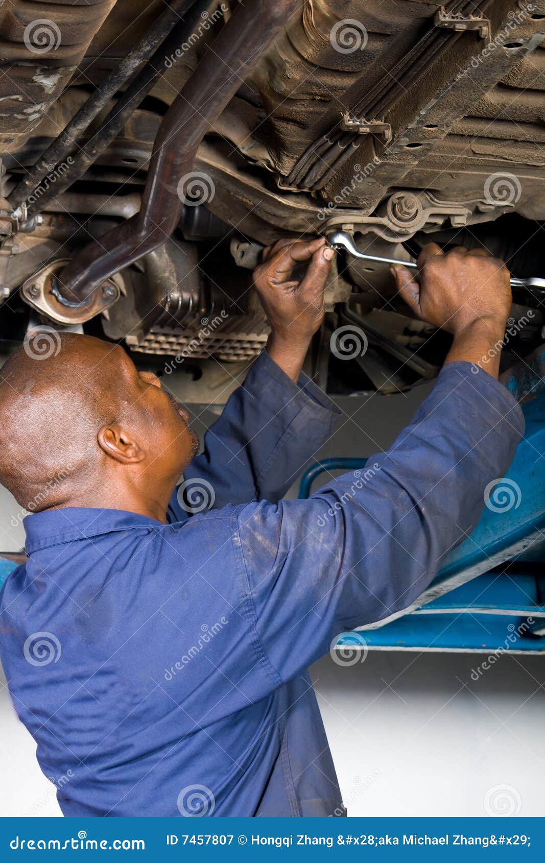 Mechanic at work stock image. Image of auto, african, messy - 7457807