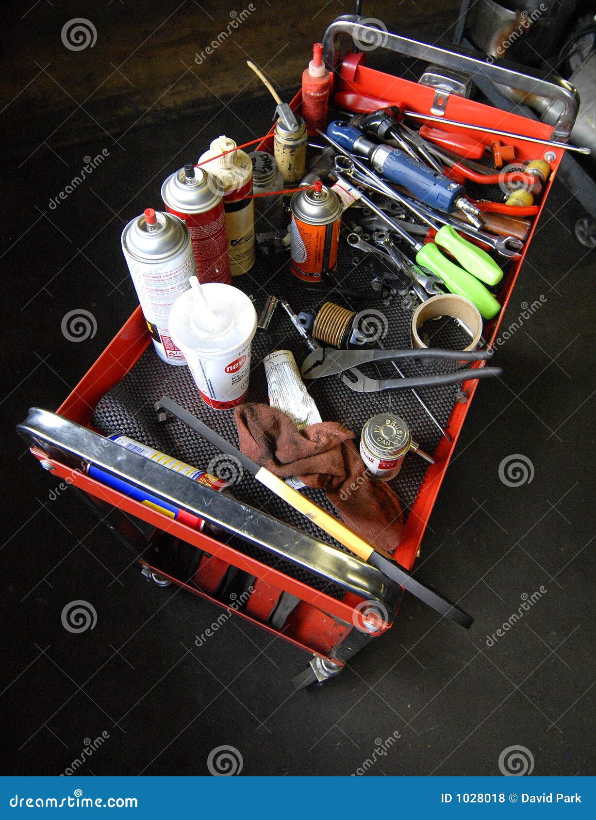 Mechanic Work Cart stock photo. Image of shop, service - 1028018