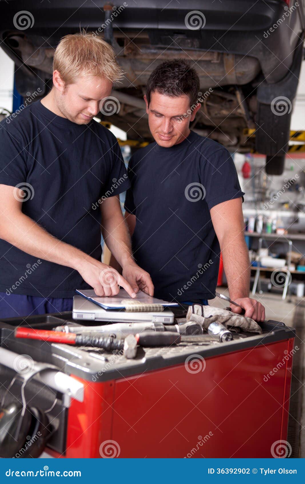 Mechanic at Work in Shop stock photo. Image of apprentice - 36392902