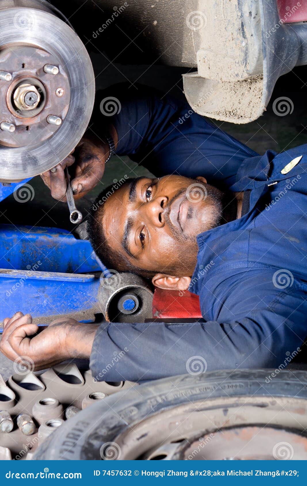Mechanic working stock photo. Image of auto, mechanical - 7457632