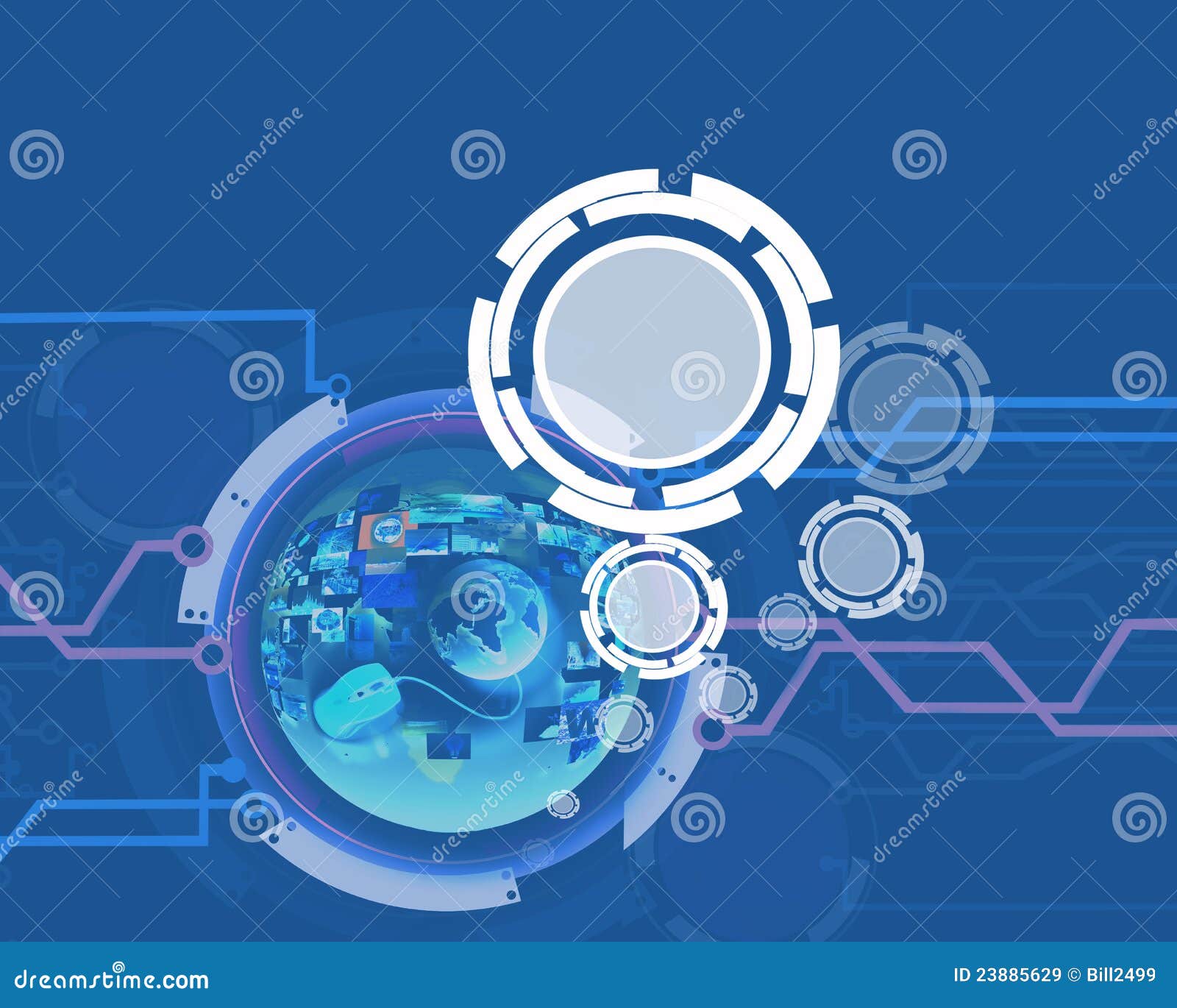 Mechanical abstract stock illustration. Illustration of future - 23885629
