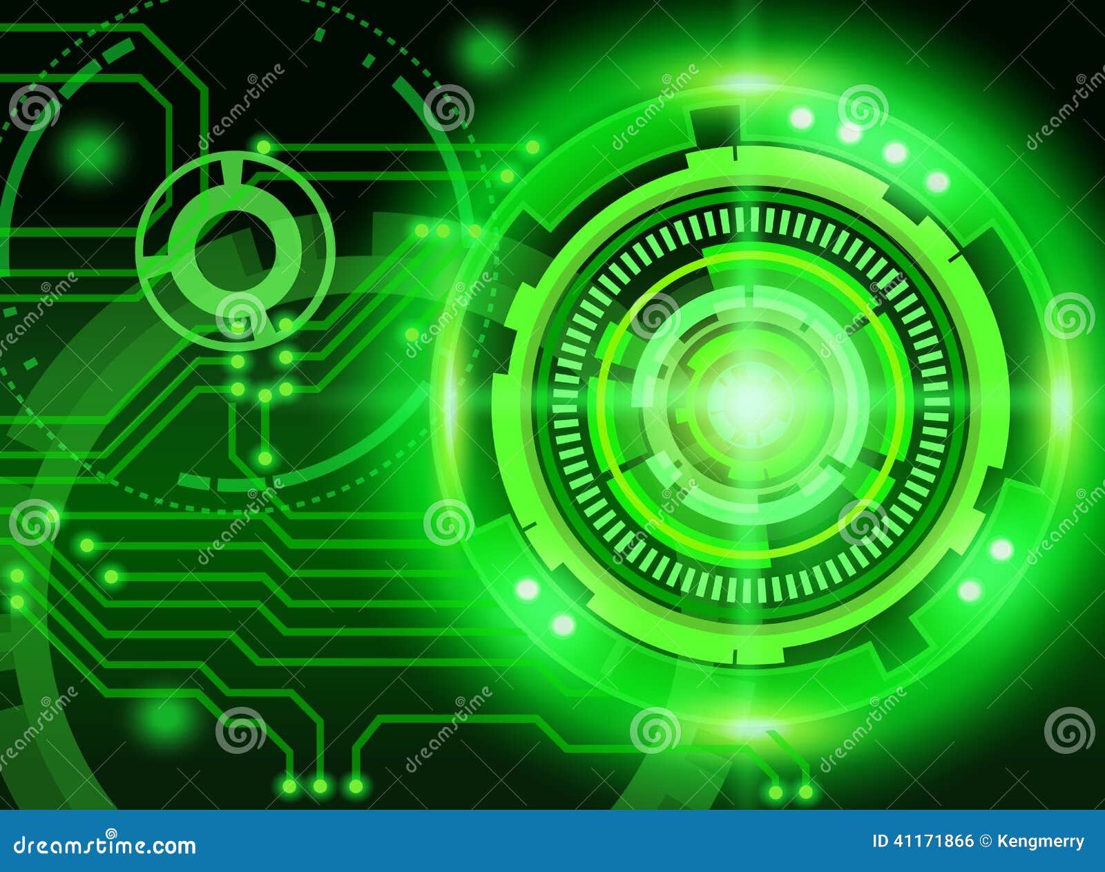 Mechanical Background Green