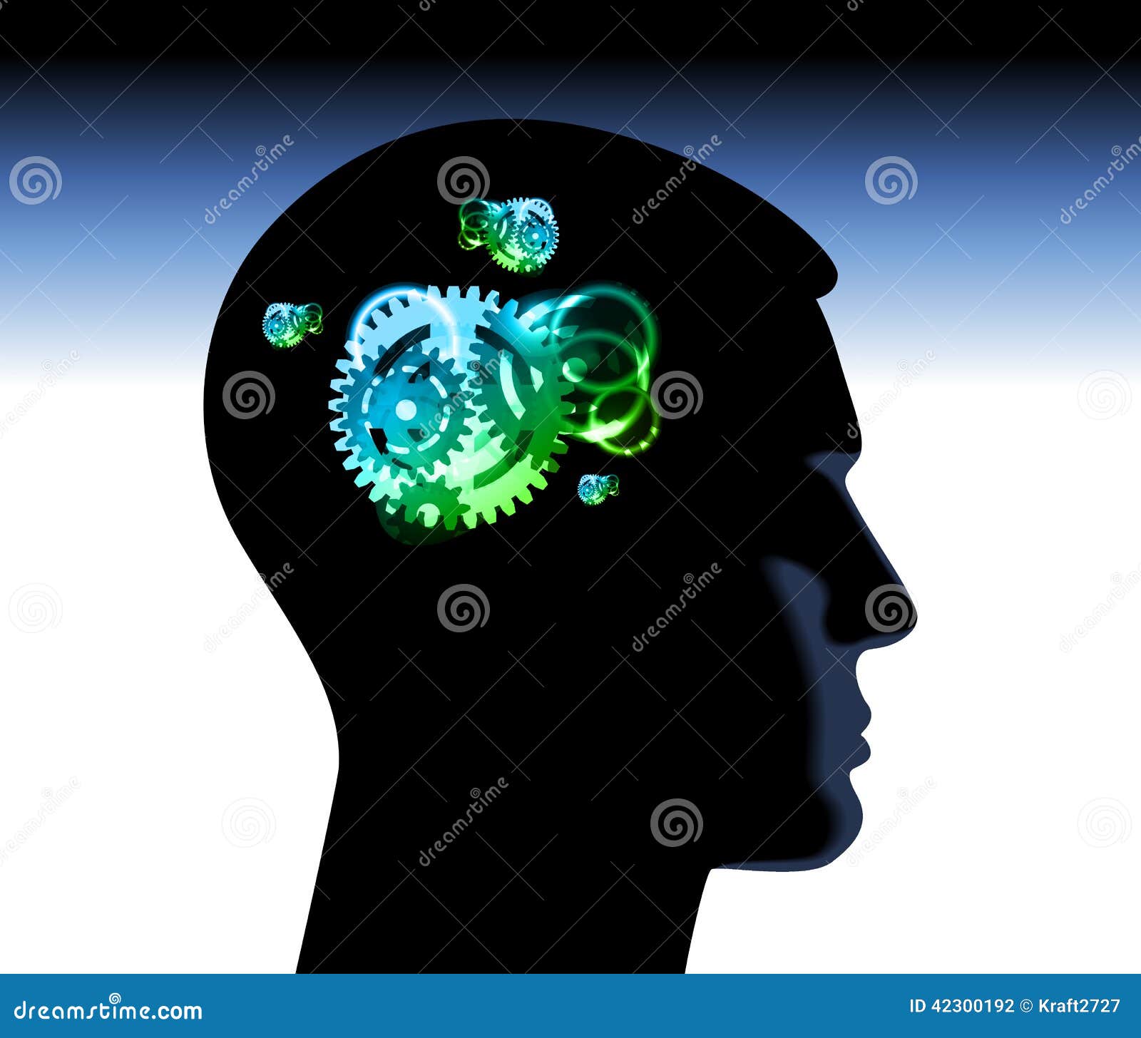 Mechanical Abstract Thinking Stock Illustration - Illustration of ...