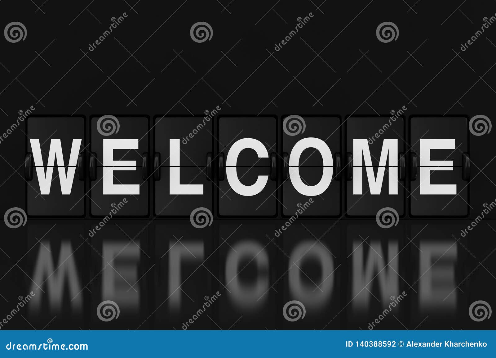 Mechanical Analog Flip Clock Board With Oops Sign. 3d Rendering Stock ...