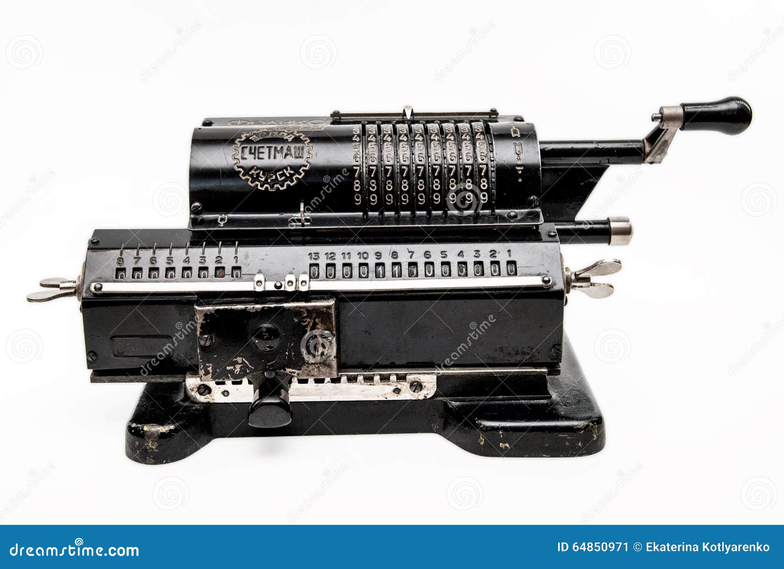 Mechanical Arithmometer - Calculator Made in USSR Stock Image - Image ...