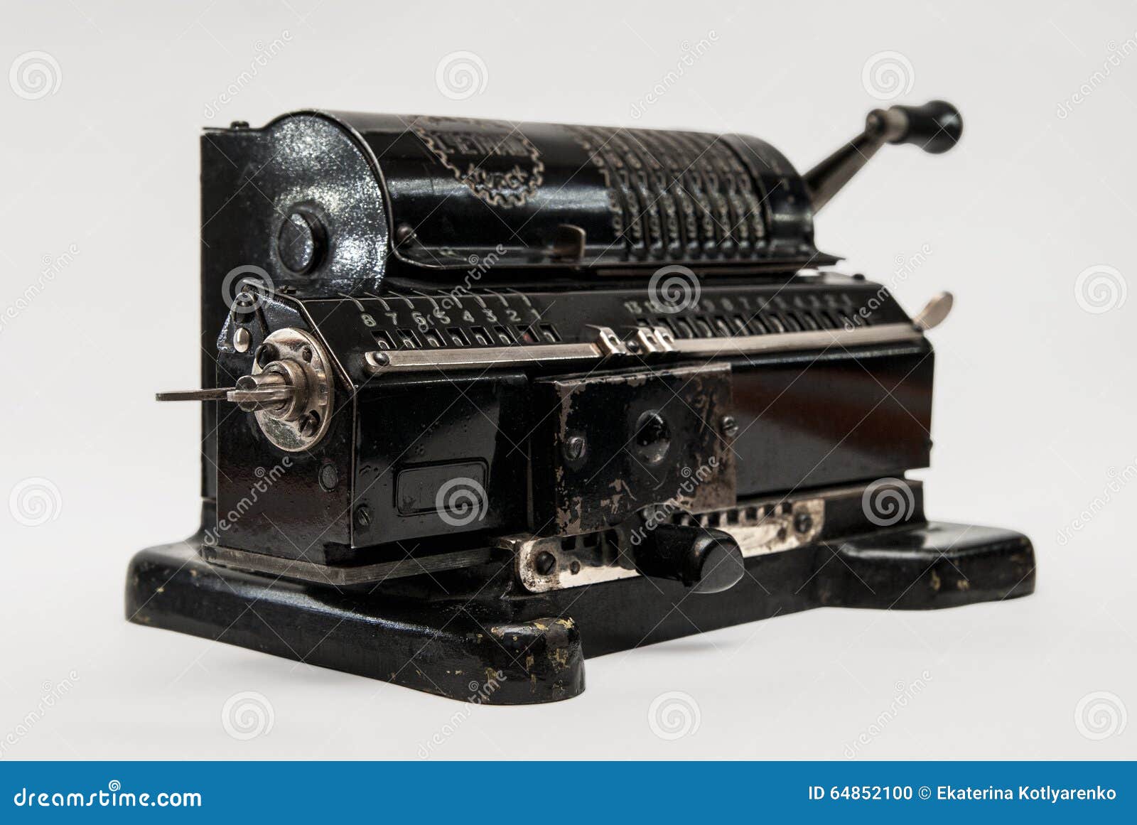 Mechanical Arithmometer - Calculator Made in USSR Stock Photo - Image ...