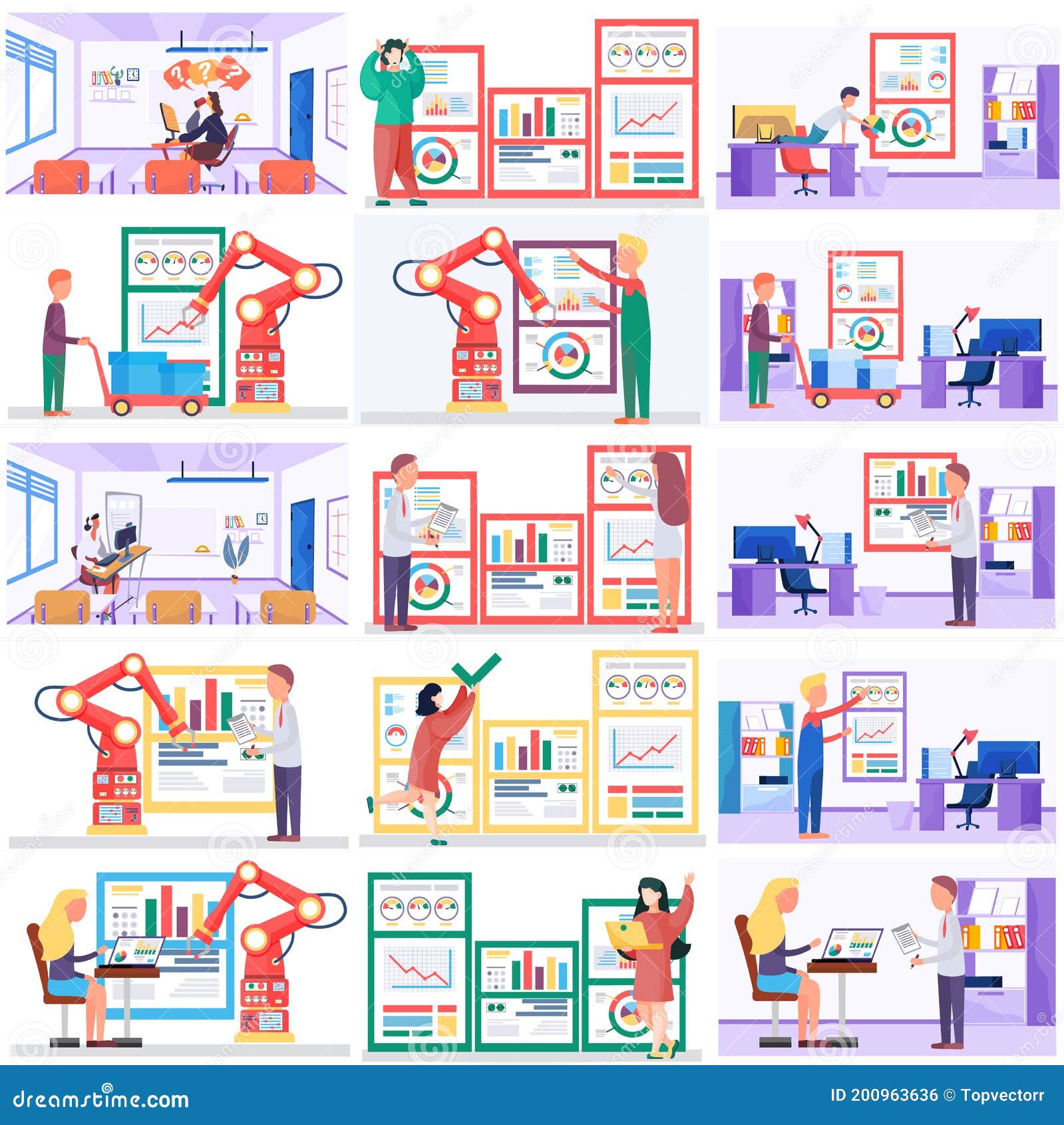 Mechanical Arm Conducting Experiments. Mechanization of Production ...