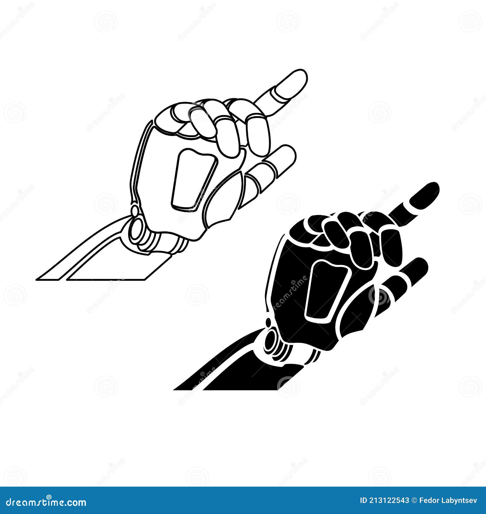 Mechanical Arm Icon Vector Illustration Stock Vector - Illustration of ...