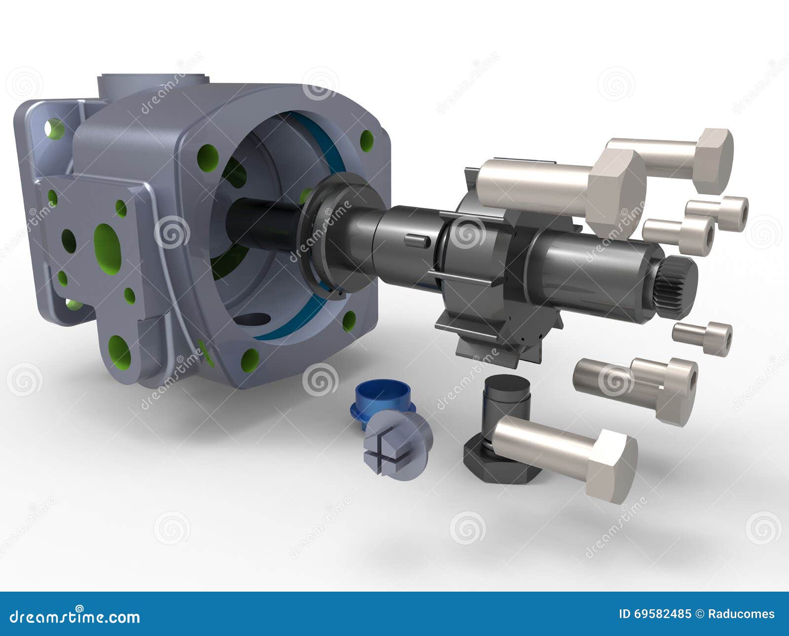 Mechanical assembly stock illustration. Illustration of assembly - 69582485
