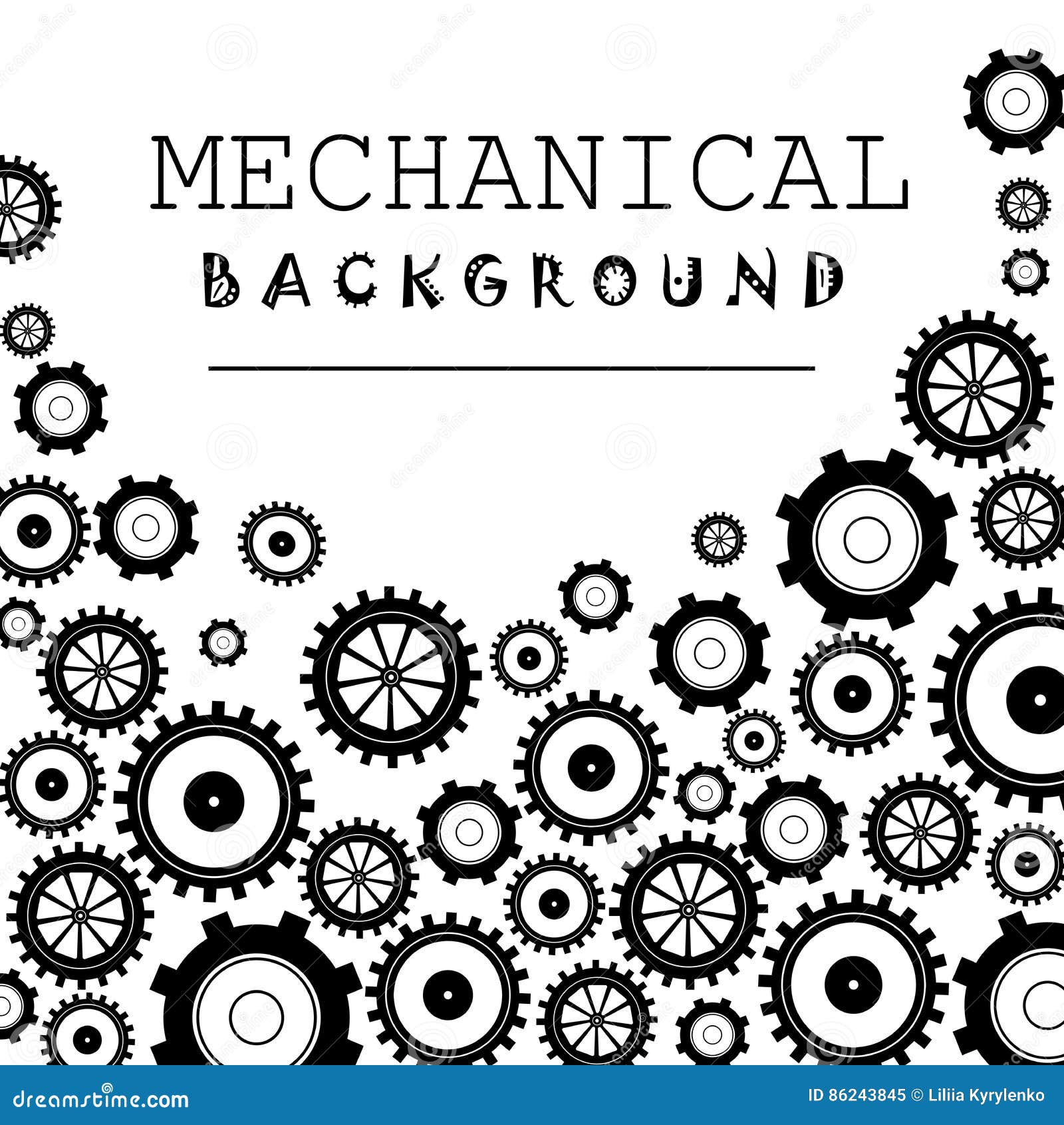 MECHANICAL BACKGROUND COGWHEEL Stock Illustration | CartoonDealer.com ...