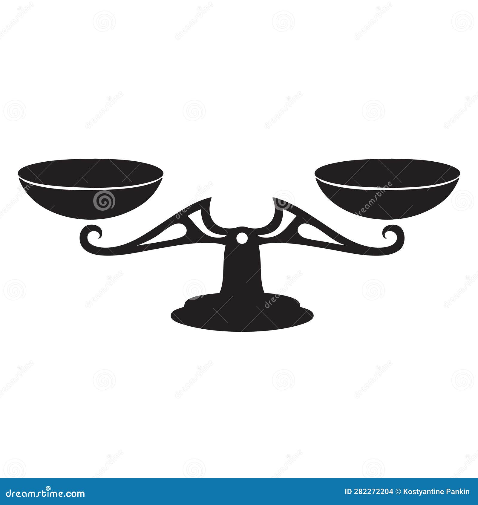 Mechanical Balance in a Balanced State Stock Vector - Illustration of ...