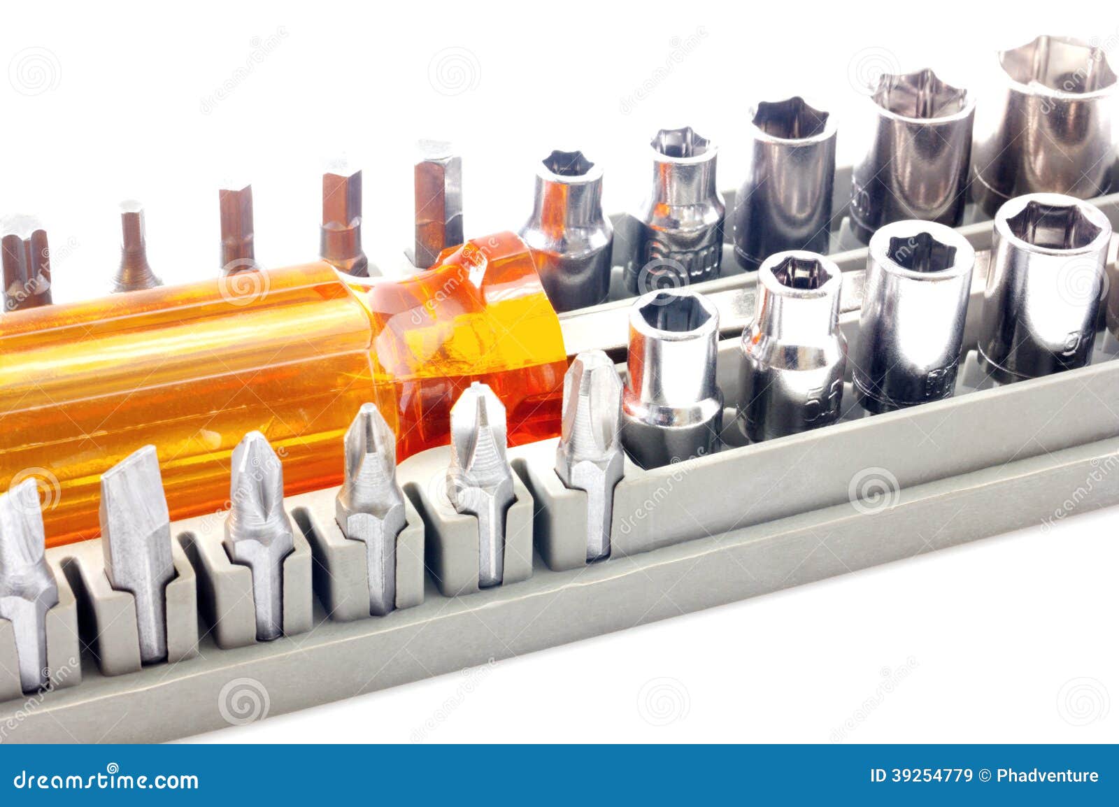 Mechanical bit tool set stock image. Image of bits, socket - 39254779