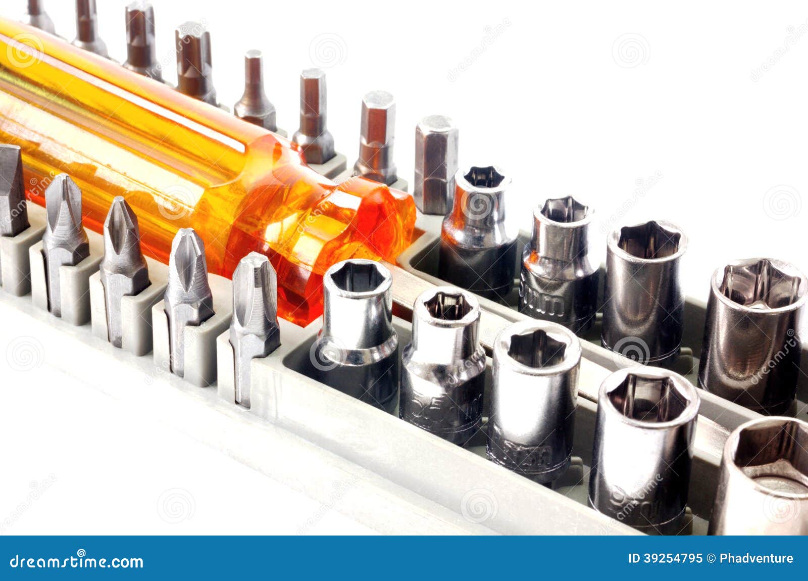 Mechanical bit tool set stock image. Image of closeup - 39254795