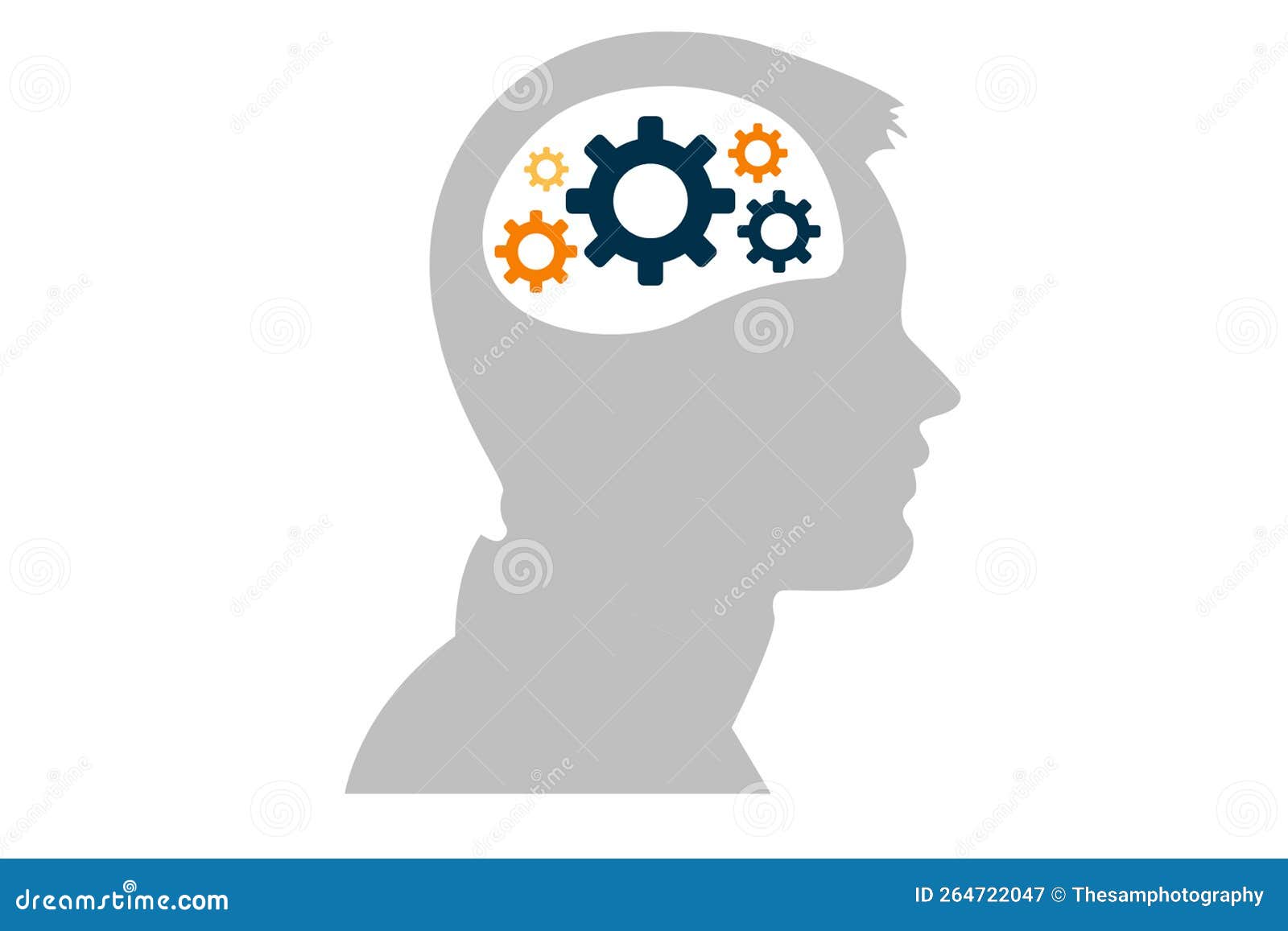 Mechanical Brain On Motherboard Circuit Royalty-Free Stock Photo ...