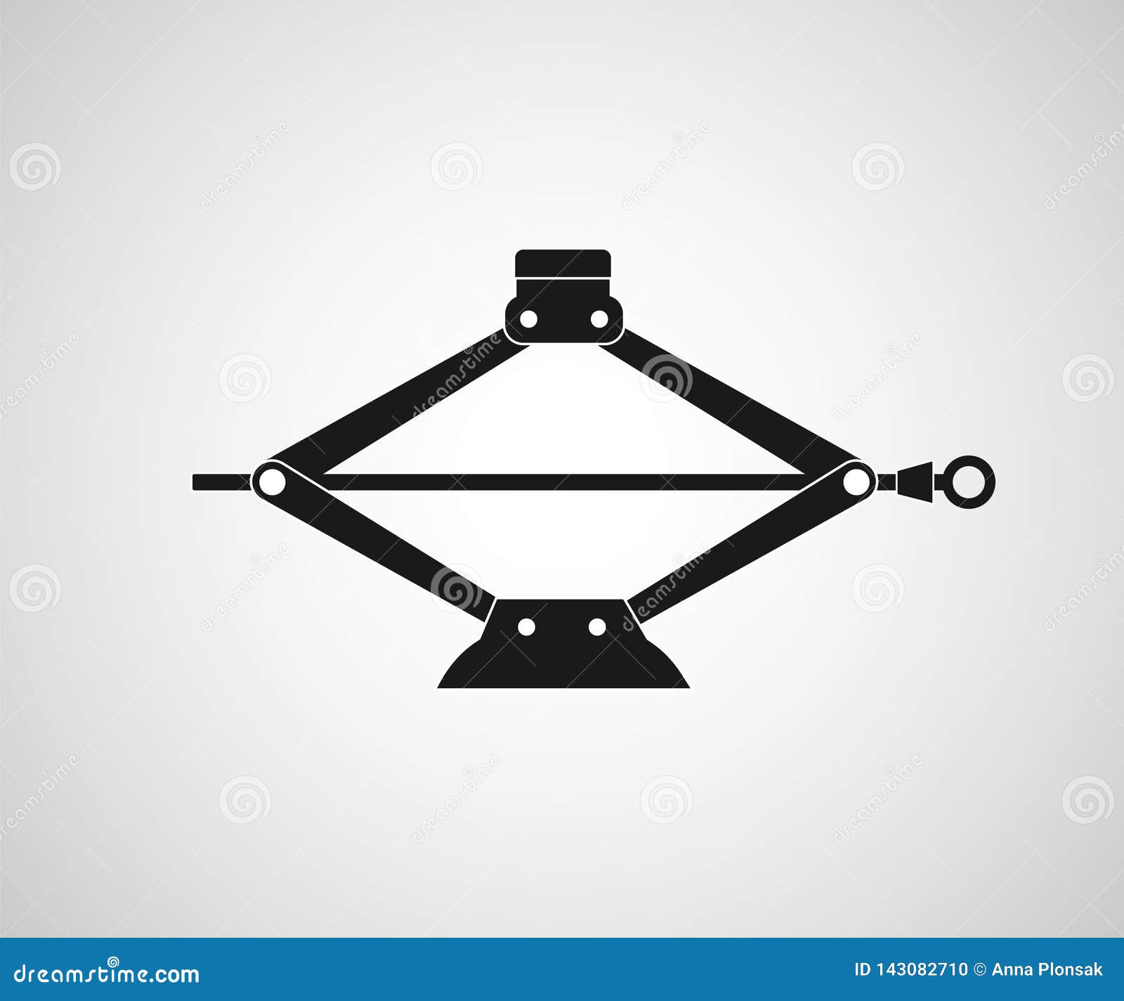 Mechanical car jack icon stock illustration. Illustration of industry ...