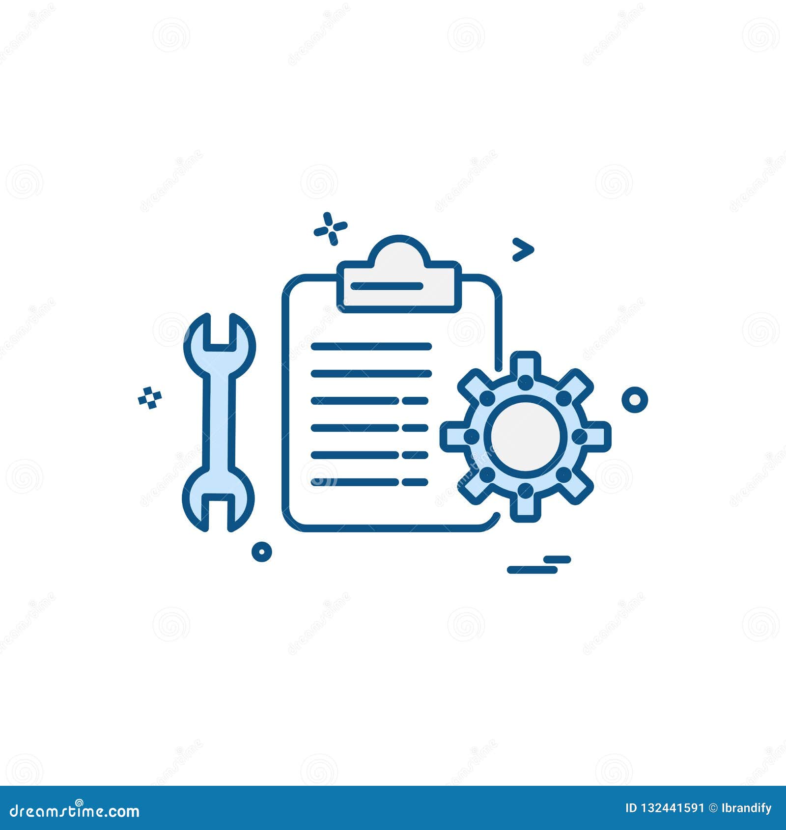 Mechanical Checklist Icon Design Vector Stock Vector - Illustration of ...