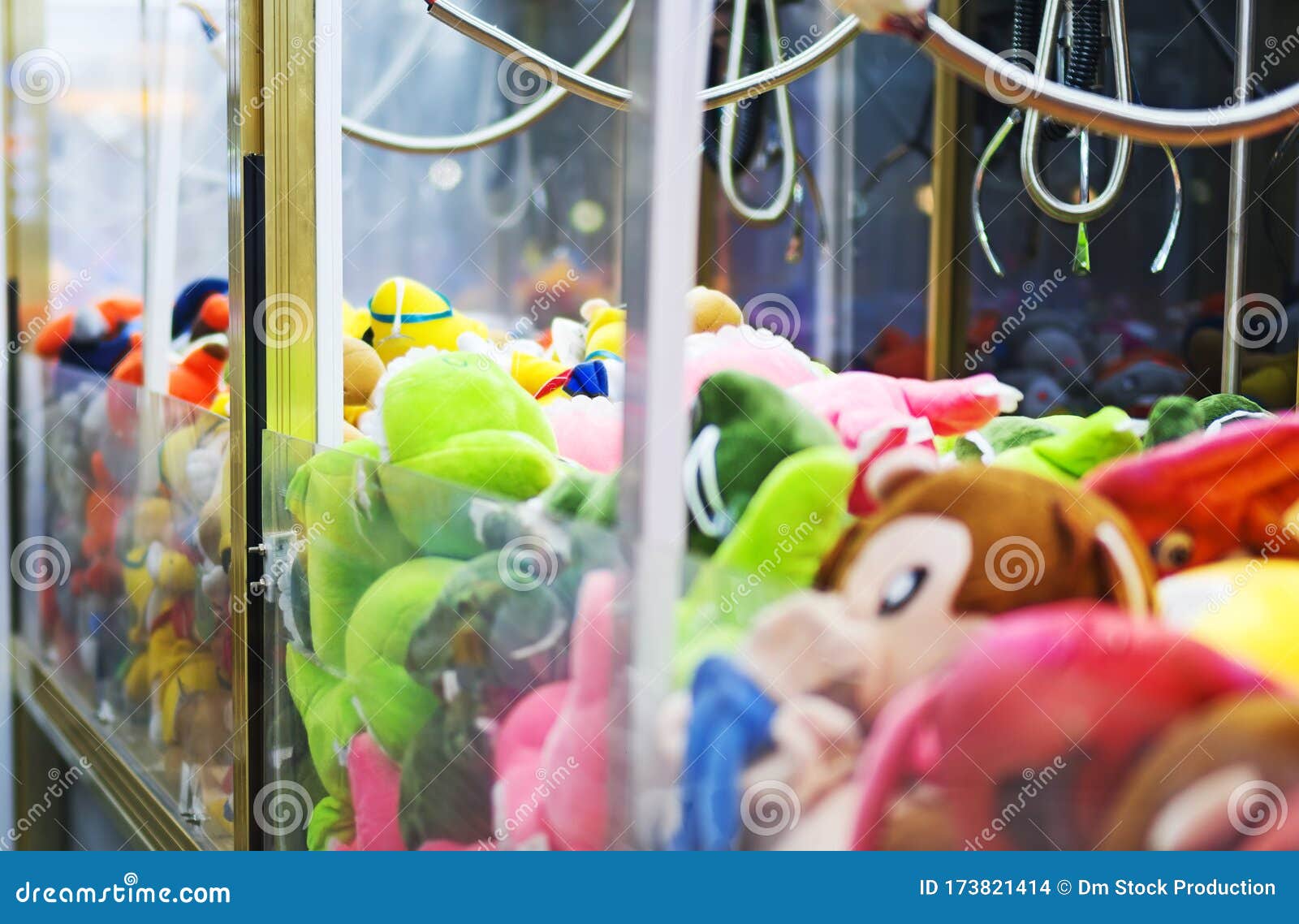Mechanical Claw Hand Grabbing Pile Of Mixed Waste Stock Image ...