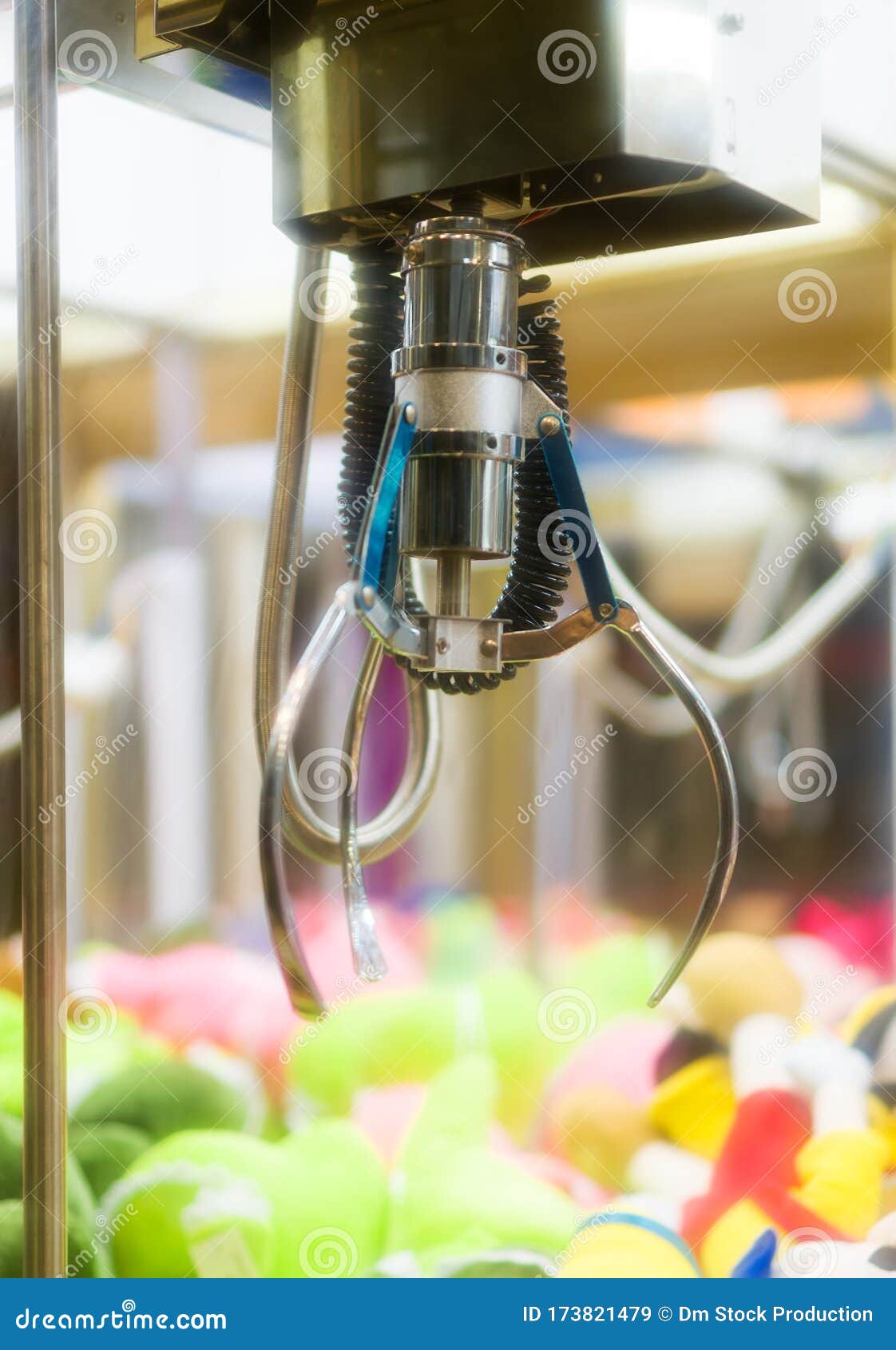 Mechanical Claw Game Machine. Stock Image - Image of game, happiness ...