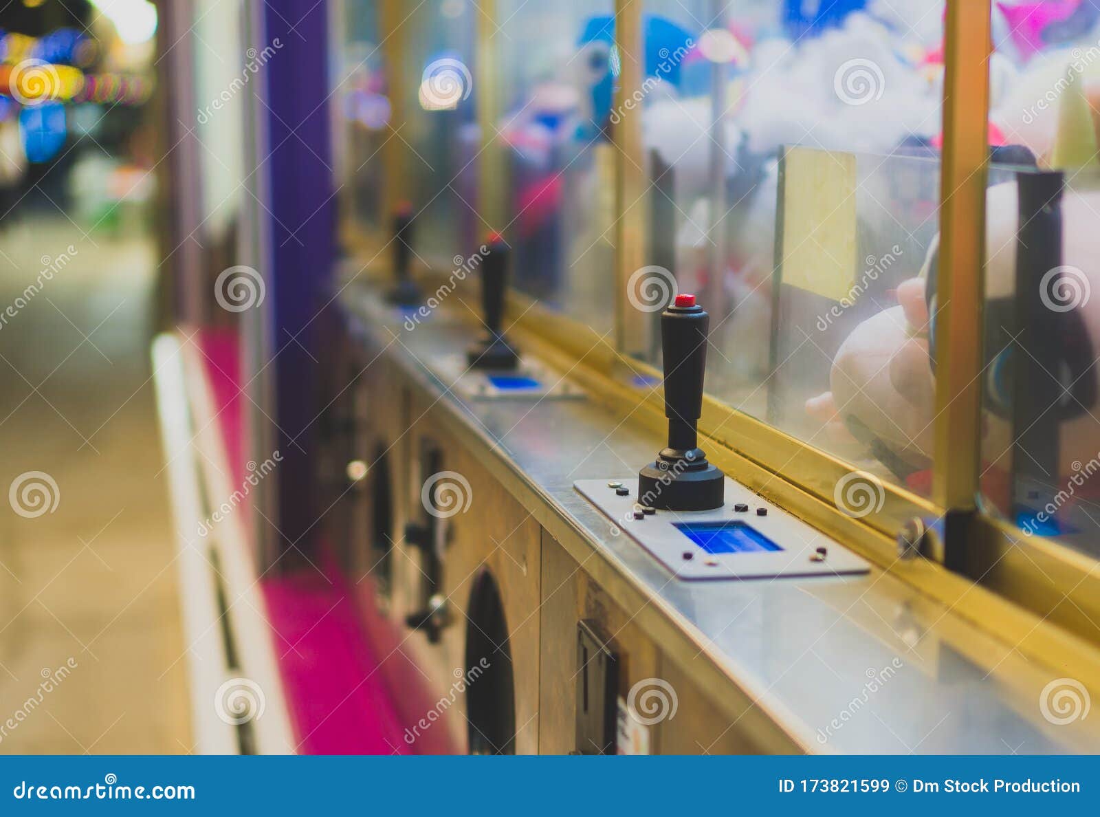 Mechanical Claw Game Machine. Stock Image - Image of arcade, room ...