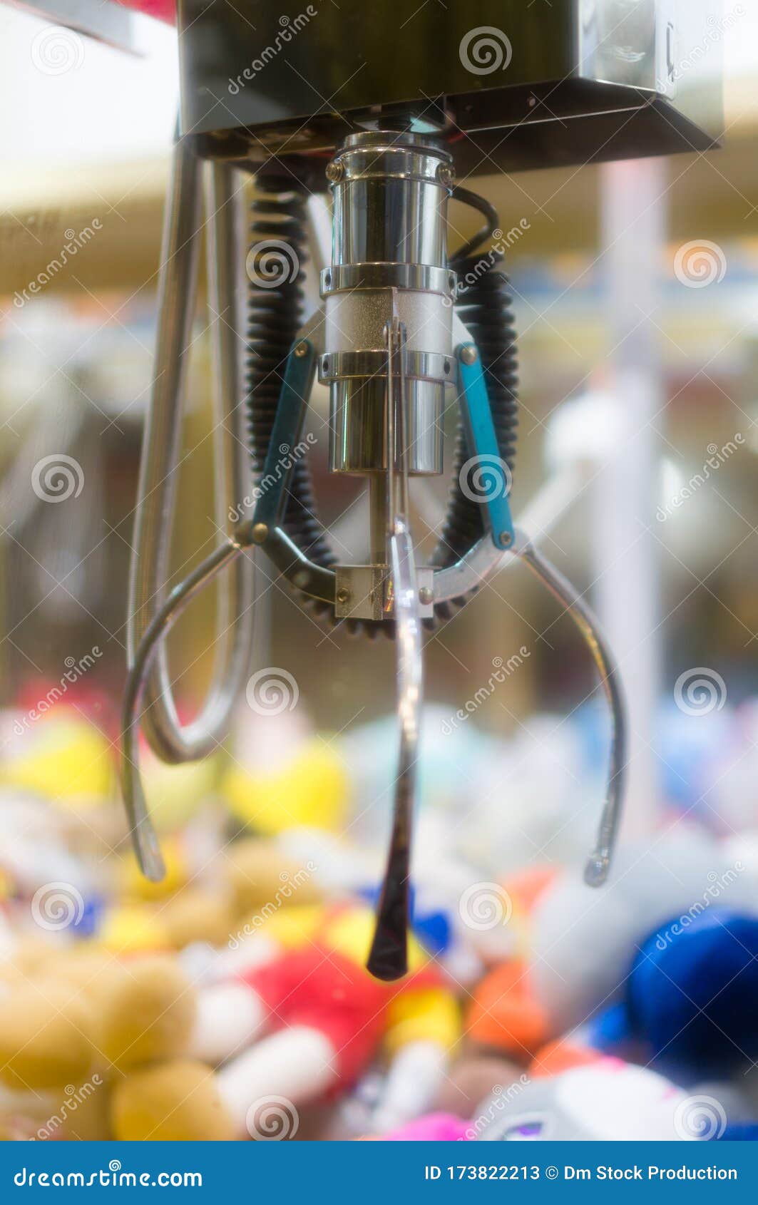 Mechanical Claw Game Machine. Stock Image - Image of metal, electronic ...