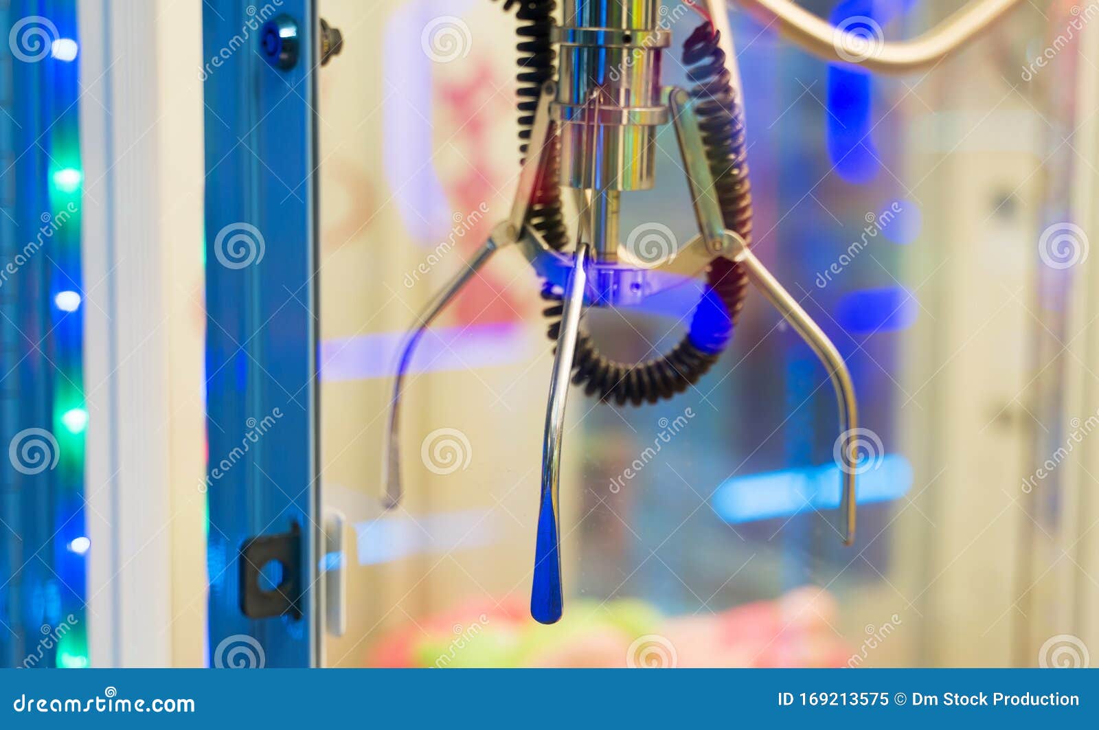 Mechanical Claw Game Machine. Stock Image - Image of ability, childhood ...