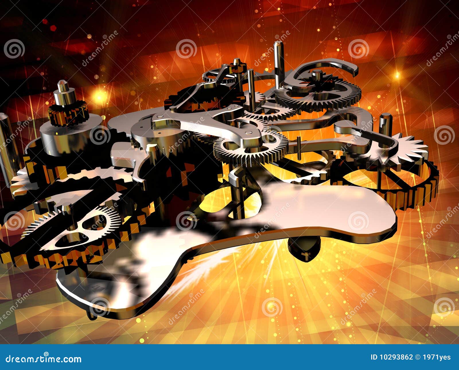 Mechanical Clock Time Icons. Stopwatch Timer. Vector Illustration ...