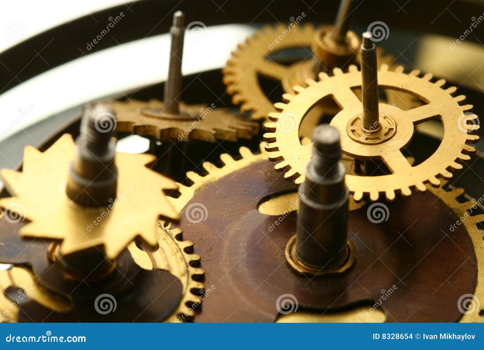 Mechanical Clock, Stopwatch, Timer. Hand Graphic Illustration Isolated ...