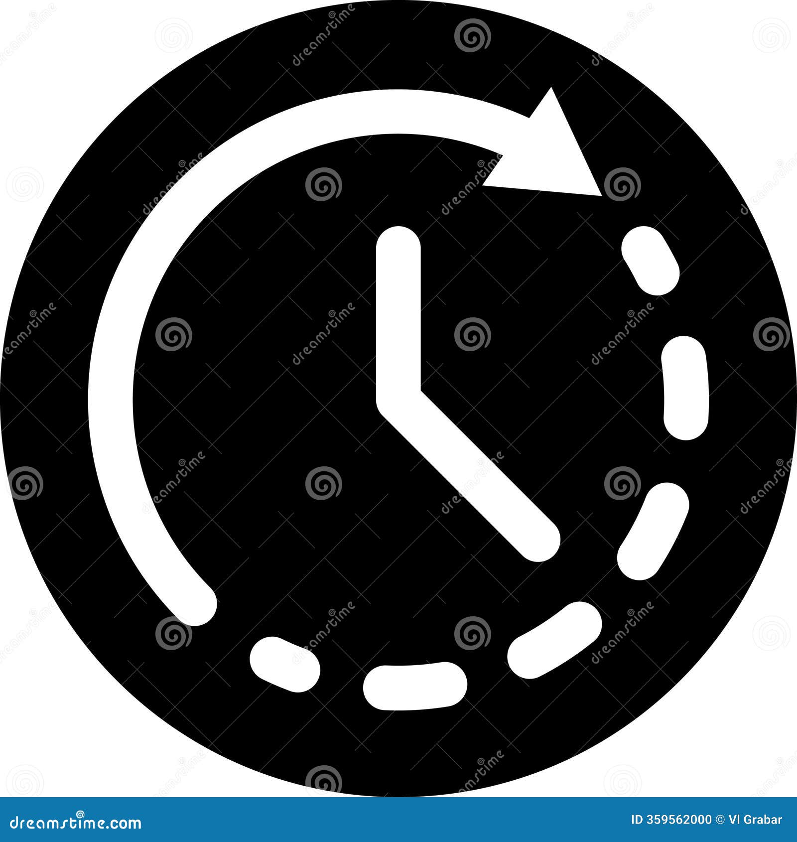 Mechanical Clock Icon. Time Symbol. Clock Time Sign Icon Mechanical ...