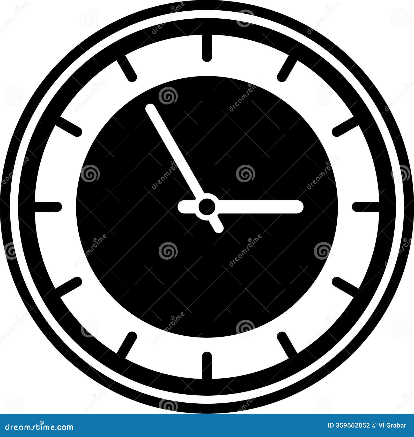 Mechanical Clock Icon. Time Symbol. Clock Time Sign Icon Mechanical ...