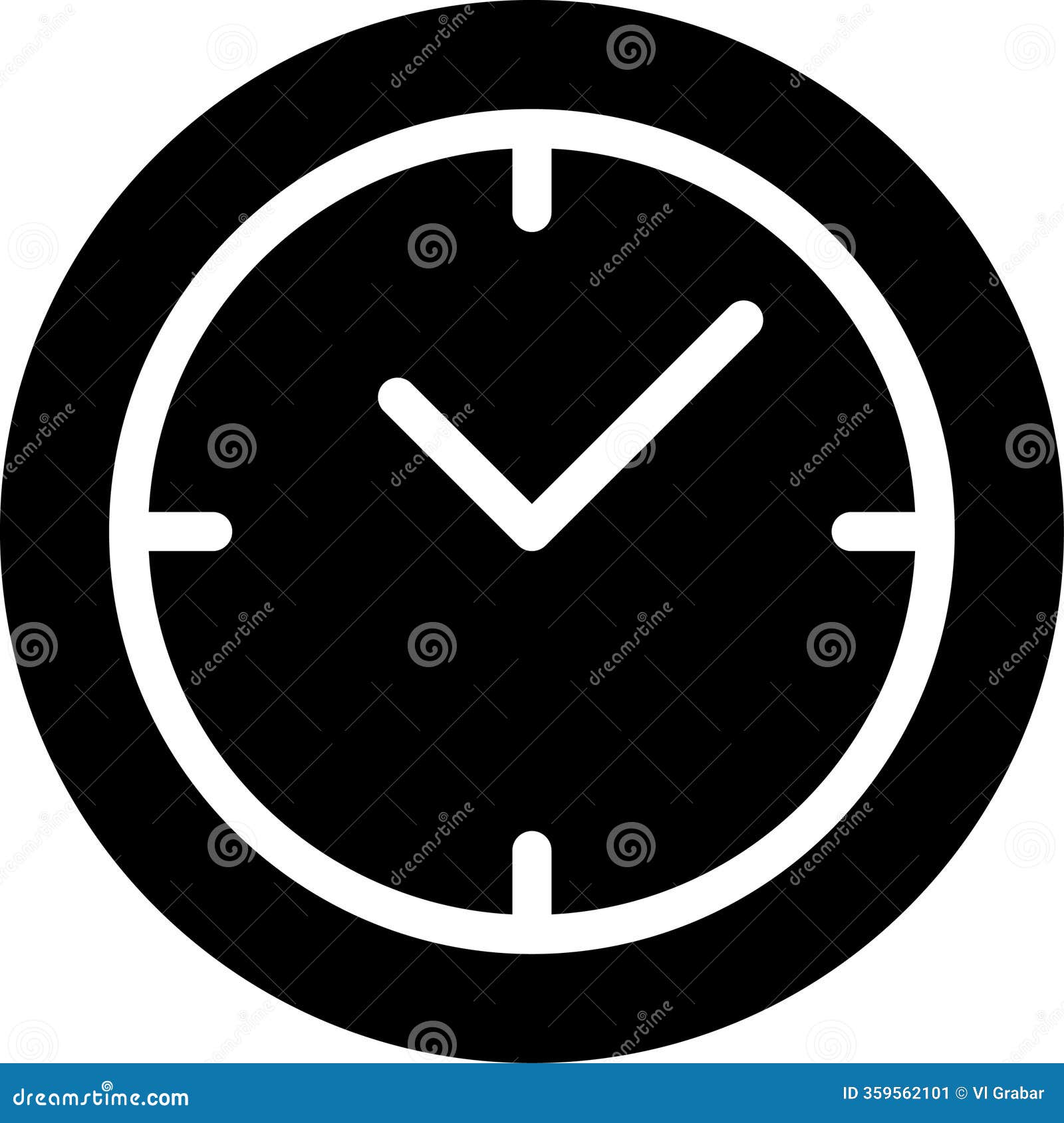 Mechanical Clock Icon. Time Symbol. Clock Time Sign Icon Mechanical ...