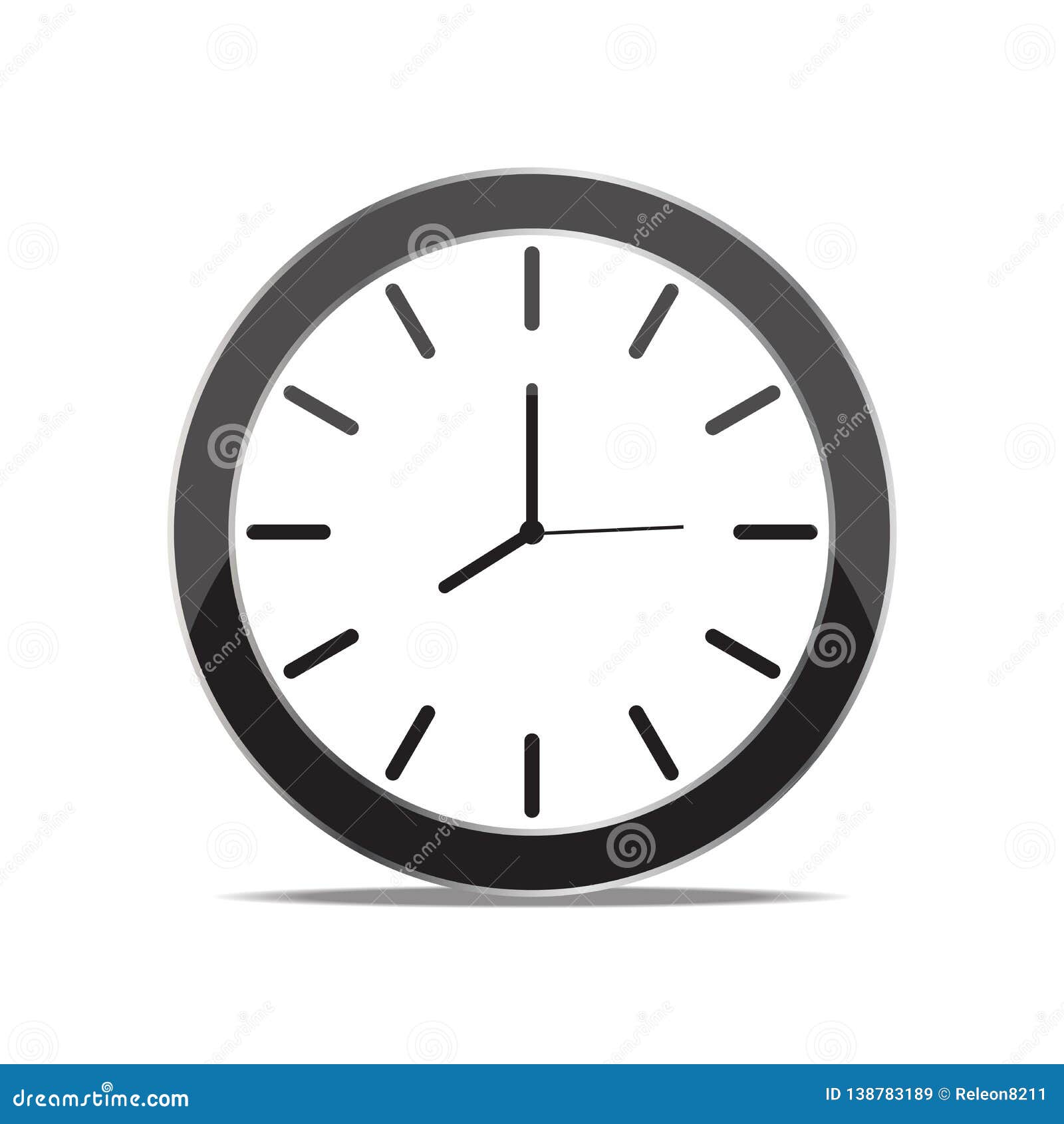 Mechanical clock vector stock vector. Illustration of modern - 138783189