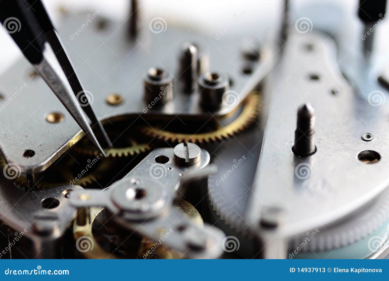 Mechanical Clockwork Inside Stock Image - Image of motor, inside: 14937913