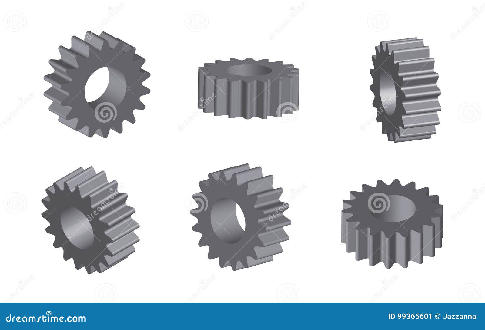 Mechanical Cogwheel Set in 3D Stock Vector - Illustration of gears ... Mechanical Cogwheel Set in 3D Stock Vector - Illustration of gears ...