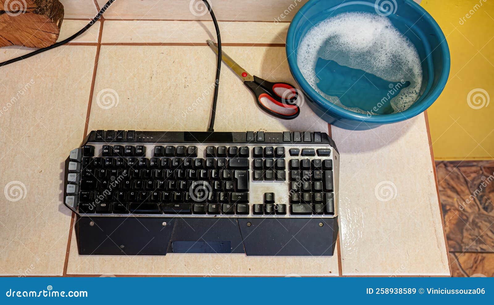Mechanical Computer Keyboard Dirt Stock Image - Image of keyboard ...