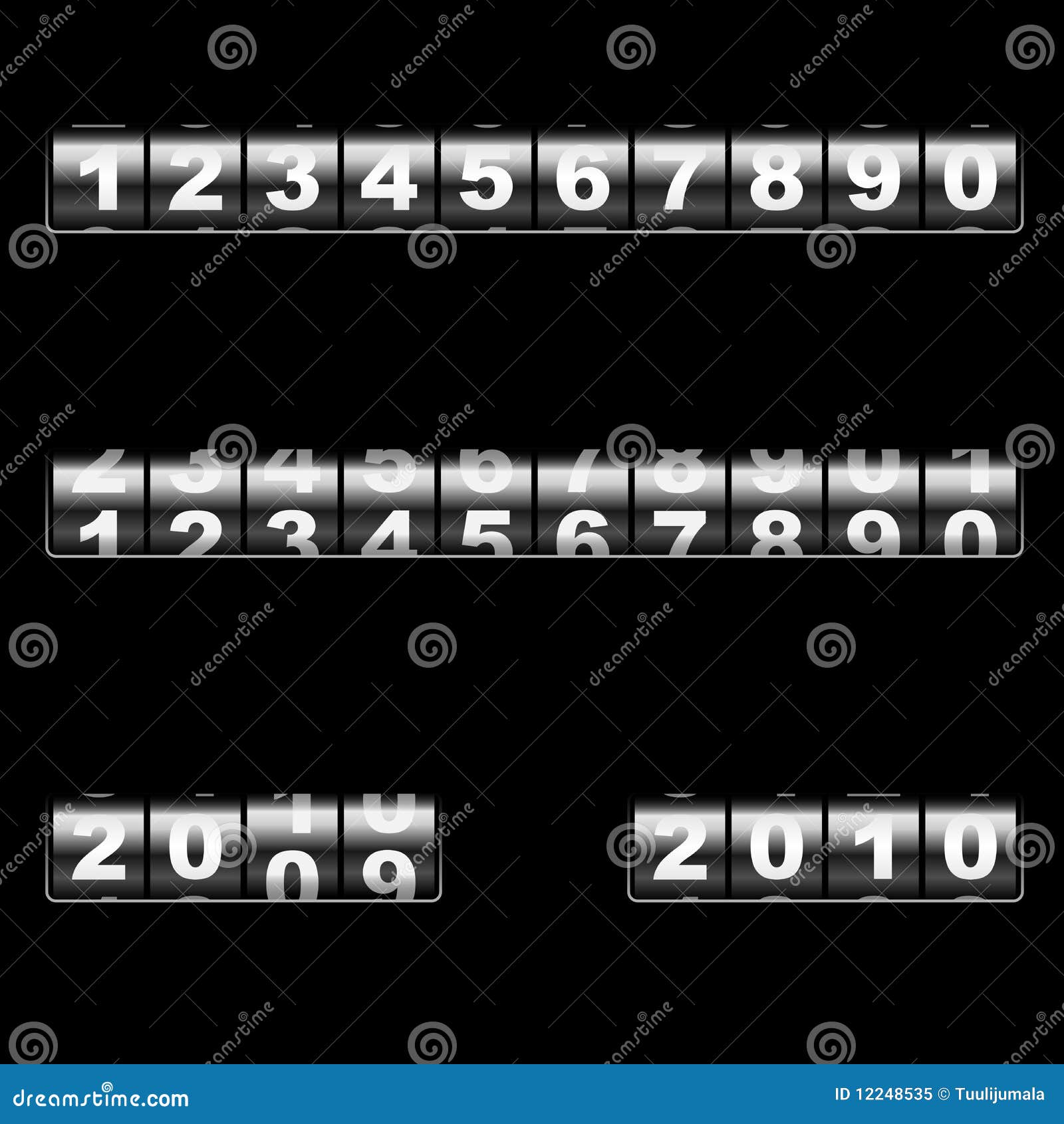 The Mechanical Counter Cartoon Vector | CartoonDealer.com #98047145