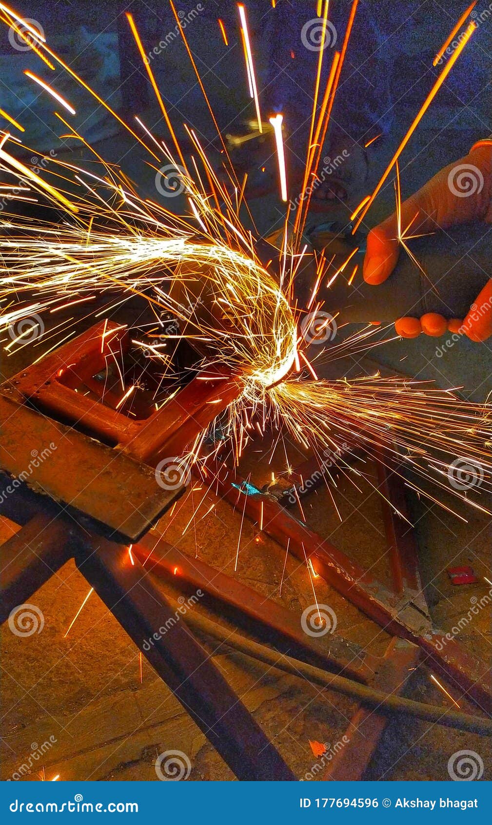 Mechanical Cutting Handgrinder Stock Photo - Image of handgrinder ...